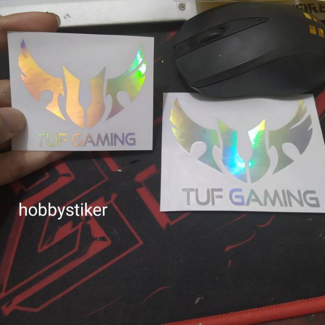 Rainbow hologram gaming TUF Sticker For laptop pc notebook | Shopee ...