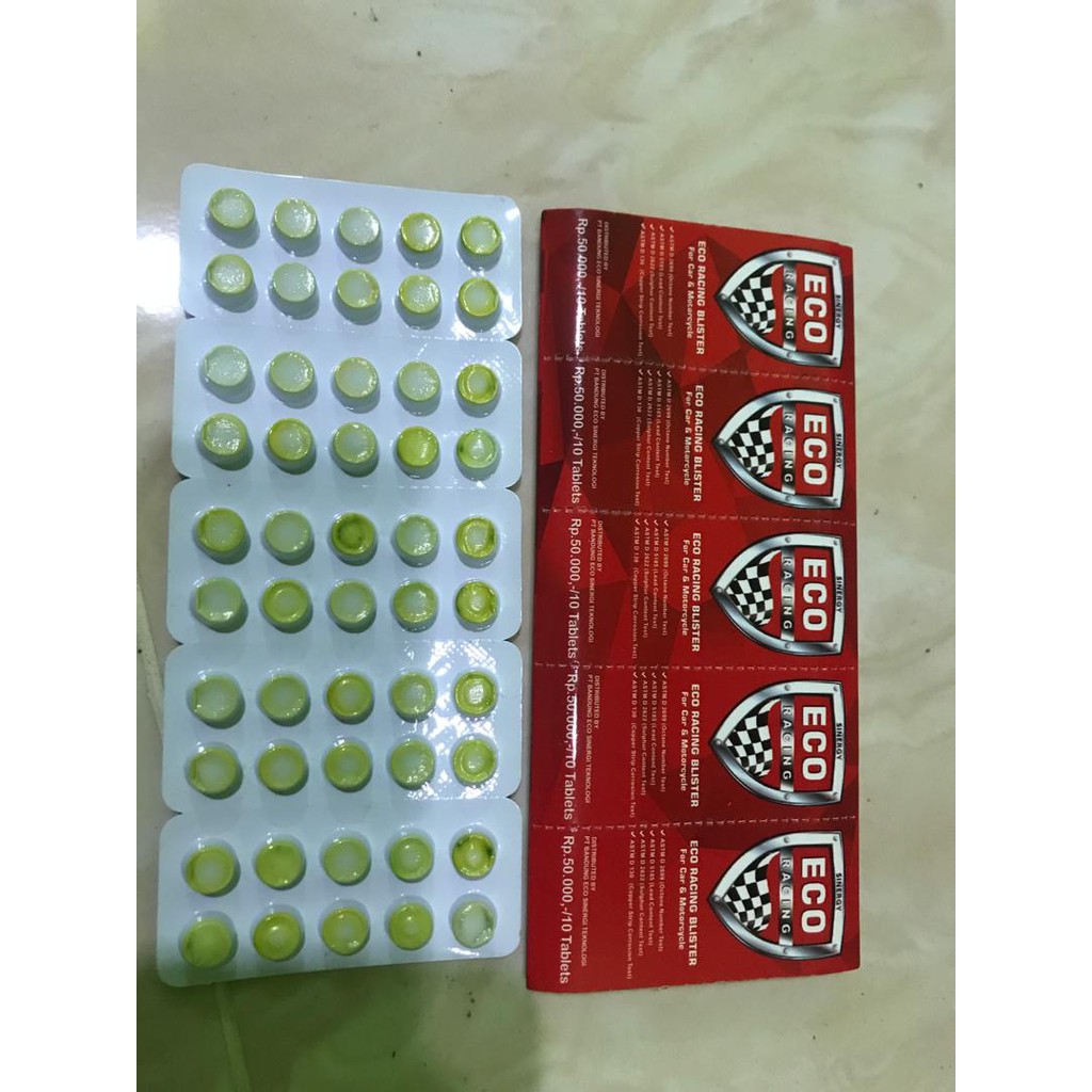 ECO RACING 10 pcs/pil PENJIMAT MINYAK MOTOR HINGGA 30-50% Menambah ...