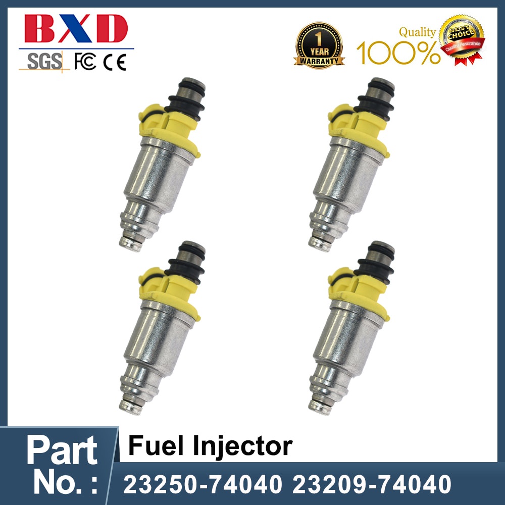 1/4PCS 23250-74040 23209-74040 Fuel Injector for 1990-1992 Toyota ...