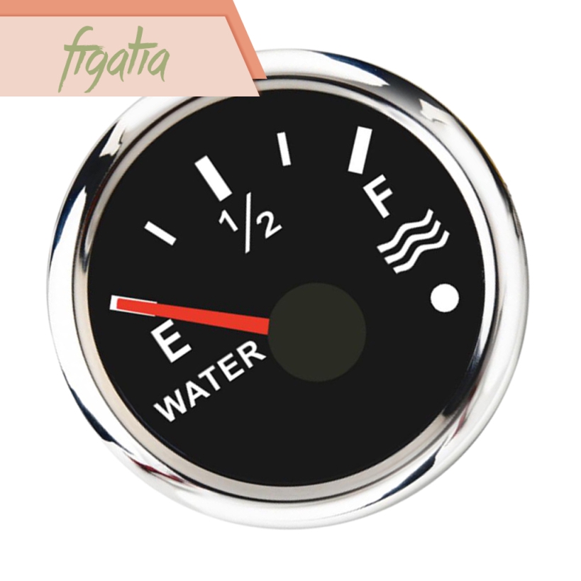 Marine Water Level Gauge 0-190ohm /240-33ohm - Stainless Steel Boat ...