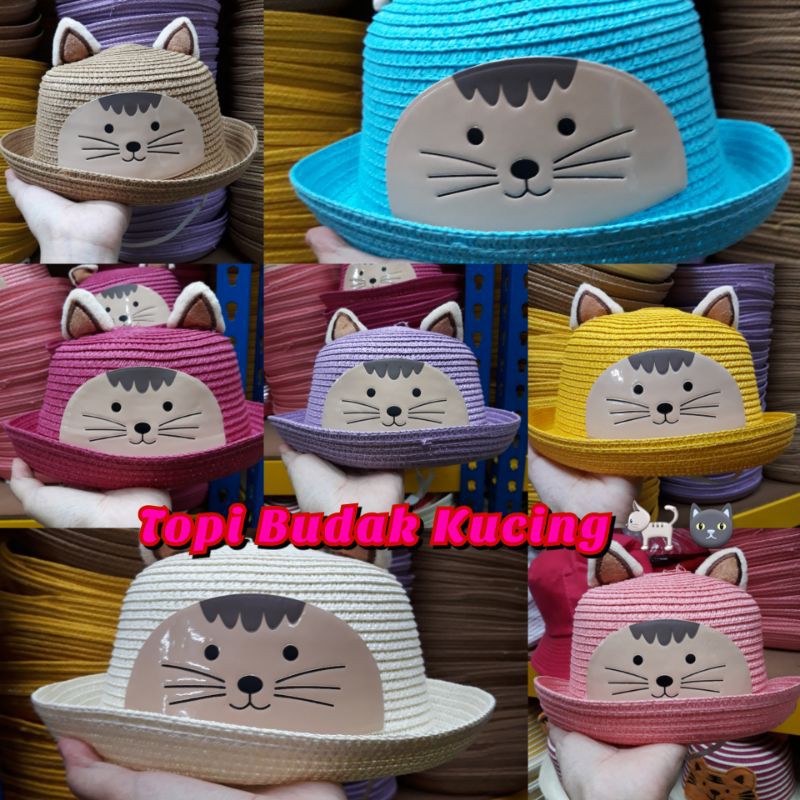🐱 READY STOK 🐱 High quality Topi Kartoon Budak Kanak-kanak Kucing ...