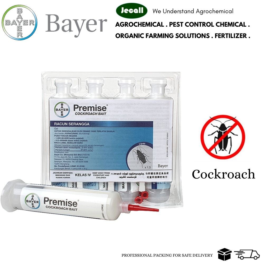 Bayer Premise® Cockroach Gel Bait 30G / Umpan Lipas / Imidacloprid ...