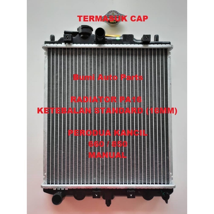 CAP TERMASUK - Radiator Perodua Kancil 660 / 850 Manual Tangki Air ...