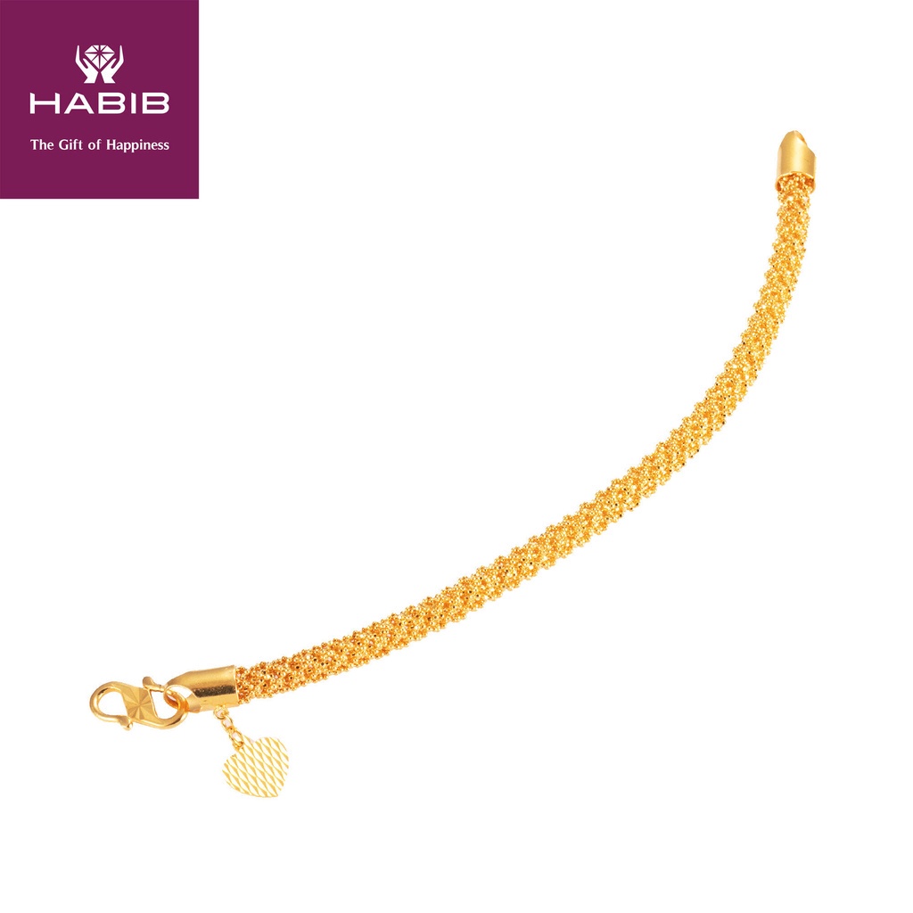 HABIB 916/22K Jagung Yellow Gold Bracelet 715(4R)-GW | Shopee Malaysia
