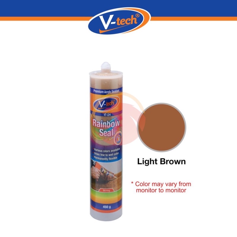 V-Tech VT-224 Premium Arcylic Gap Sealant Rainbow Various Color ...