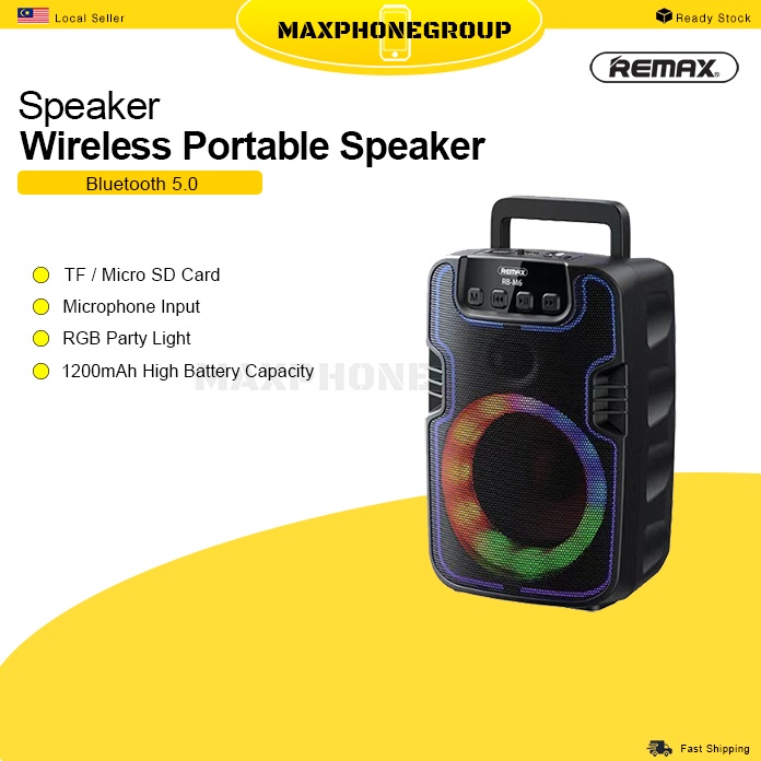 REMAX Surround Sound Wireless Bluetooth Speaker RB-M6 Portable ...