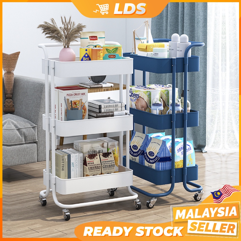SIMS Malaysia 3 Tier PP Trolley Multi-Purpose Ready Stock | Shopee Malaysia
