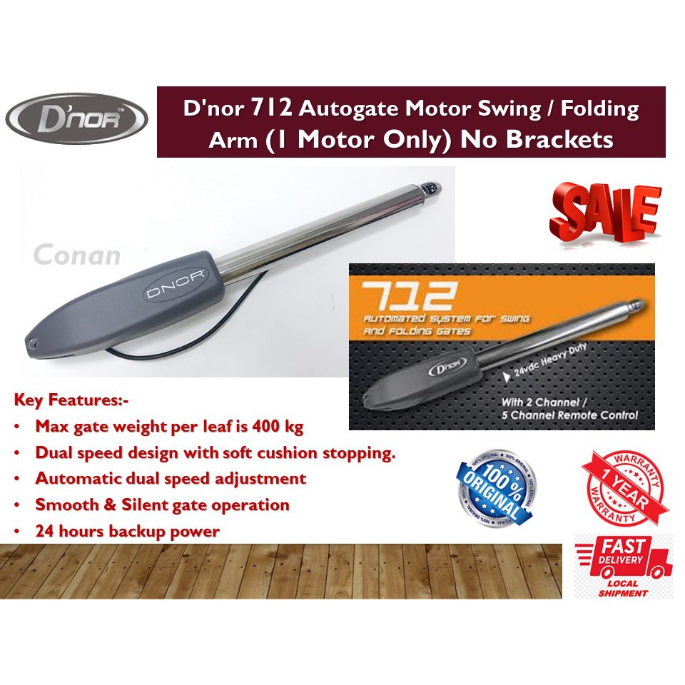 Dnor Autogate D'nor 712 Heavy Duty Swing and Folding Arm Autogate (1 ...