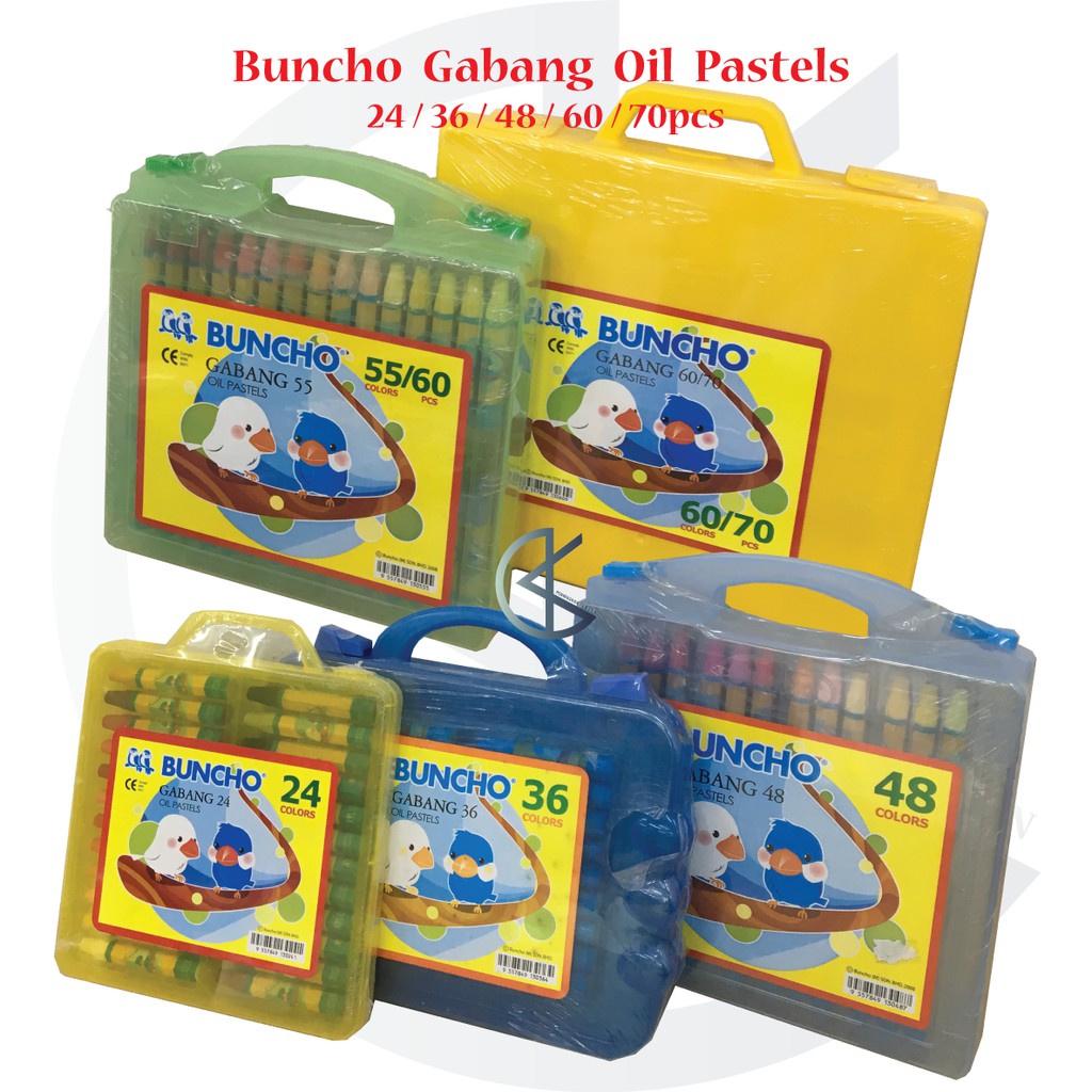 Buncho Gabang Oil Pastel / Crayon (24 , 36 , 48 , 55/60 , 60/70 ...