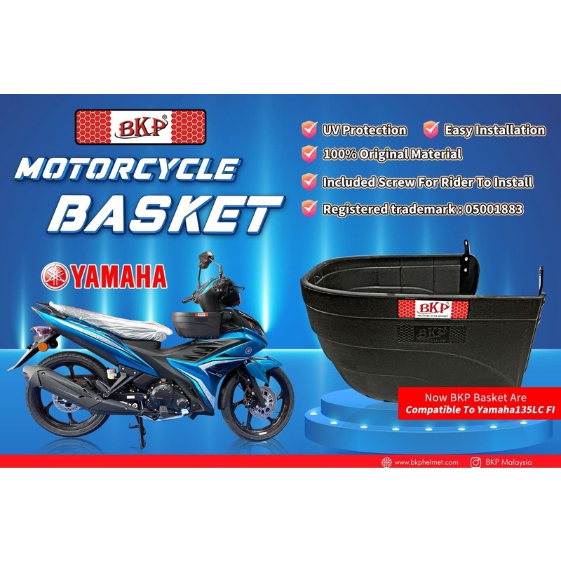 (YAMAHA) LC V8 BKP MOTORCYCLE BASKET/ lcv8 basket / lcfi basket / lc135 ...
