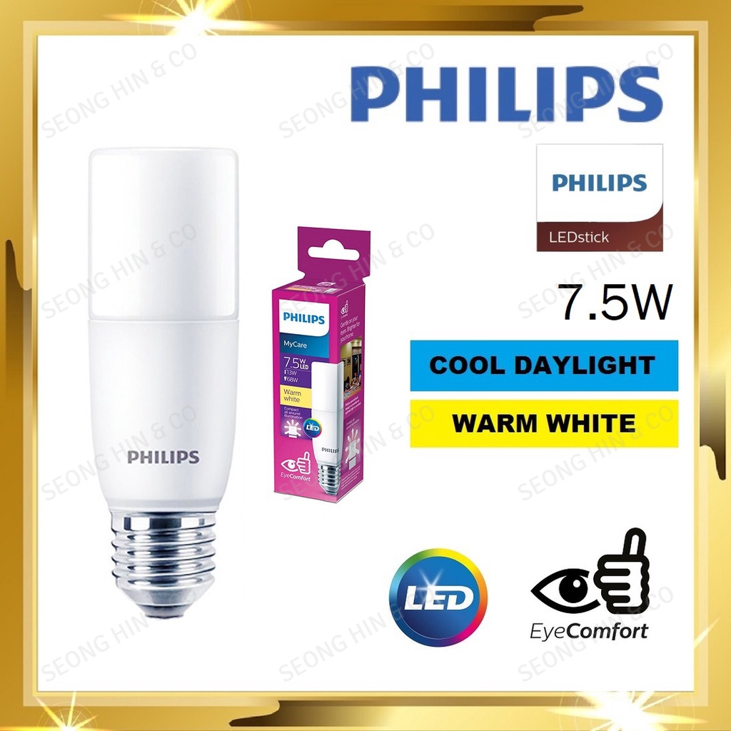 PHILIPS MYCARE 7.5w 9.5w 11w LED STICK BULB / Mentol LED | Shopee Malaysia