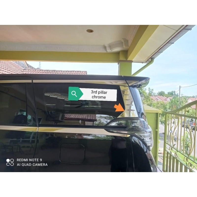 TOYOTA VELLFIRE&ALPHARD AGH30 REAR WINDOWS PILLAR CHROME（2015-2021 ...