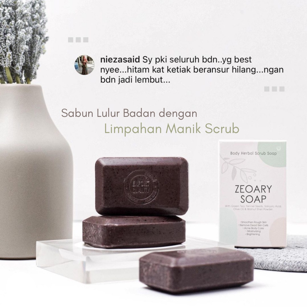 Sabun Lulur Pencerah Badan - Zeoary Soap by Sendayu Tinggi - Sabun Daki ...