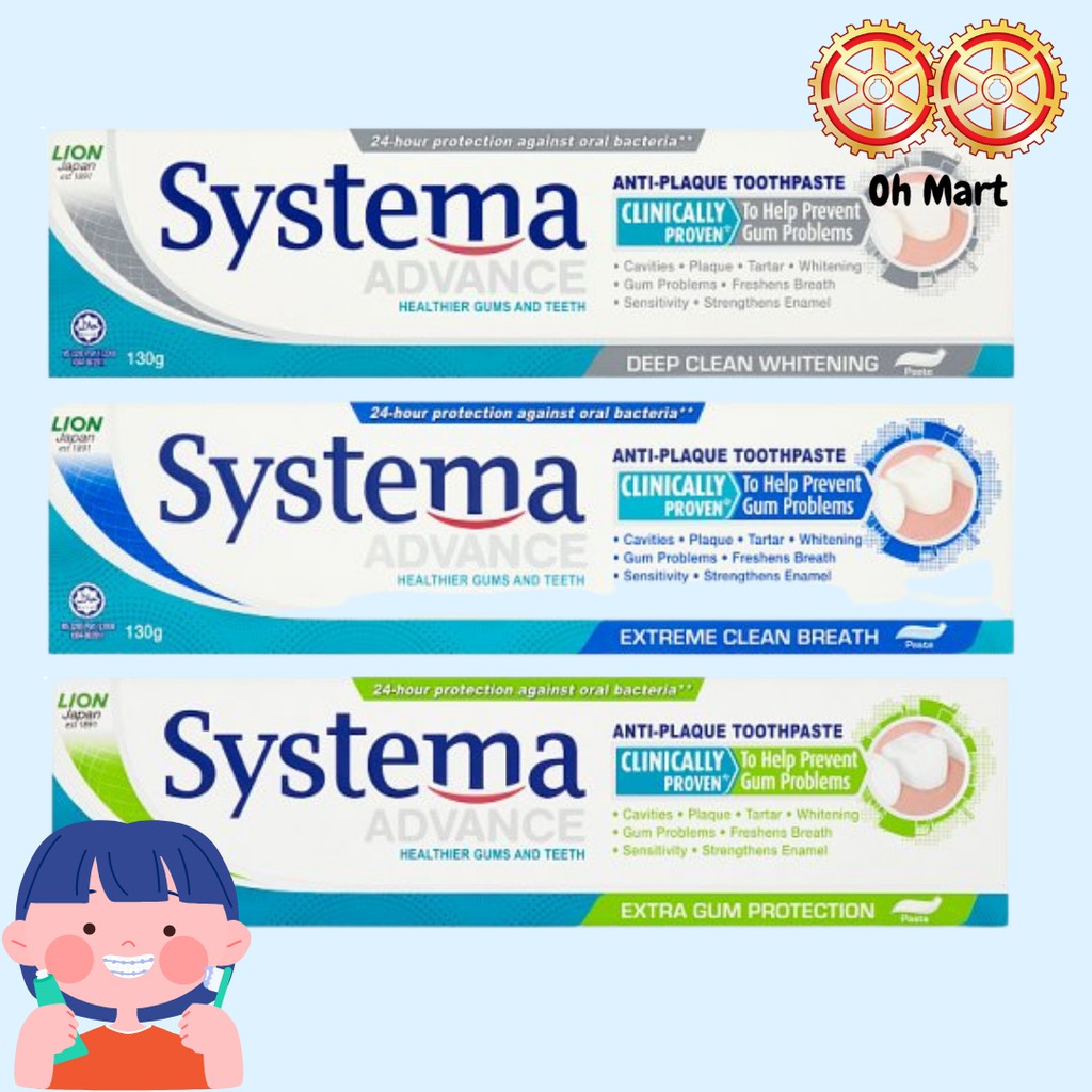 Lion Japan Systema Advance 130g Toothpaste ( Deep Clean Whitening ...