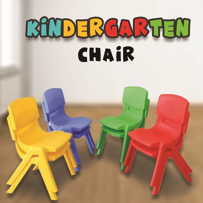 Kindergarten Chair Colorful Kid Children Stackable Study Chair | Shopee ...