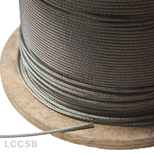 Heavy duty stainless steel (grade 304) wire rope 1mm x 305m (7x7 ...