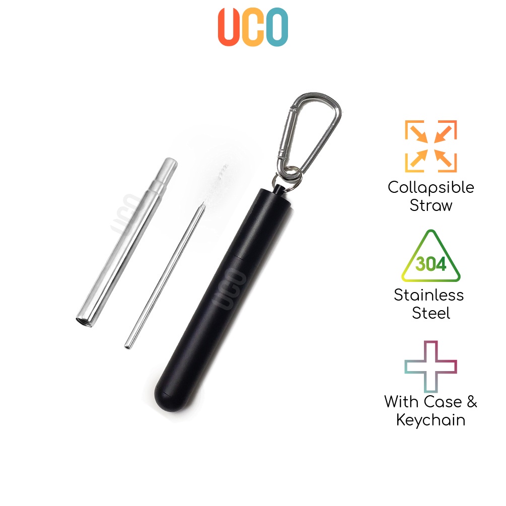 Telescopic Straw Reusable Collapsible Metal Straw Portable Drinking 304 ...