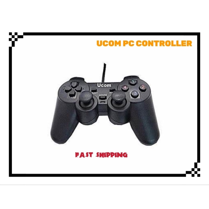 PC USB Analog Joystick Controller Gaming Double Vibration [Ready Stock ...