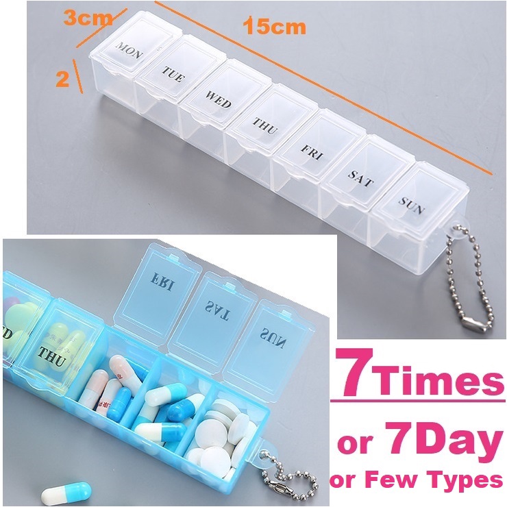 EngHong Pill Box, 7day Pill Box, 7days Pill Medicine Case, 31day ...