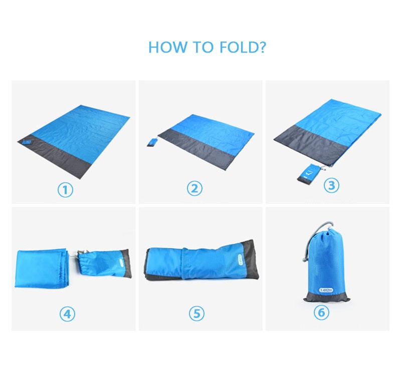 Ready Stock🔥Waterproof Pocket Picnic Mat Outdoor Camping Portable Beach ...