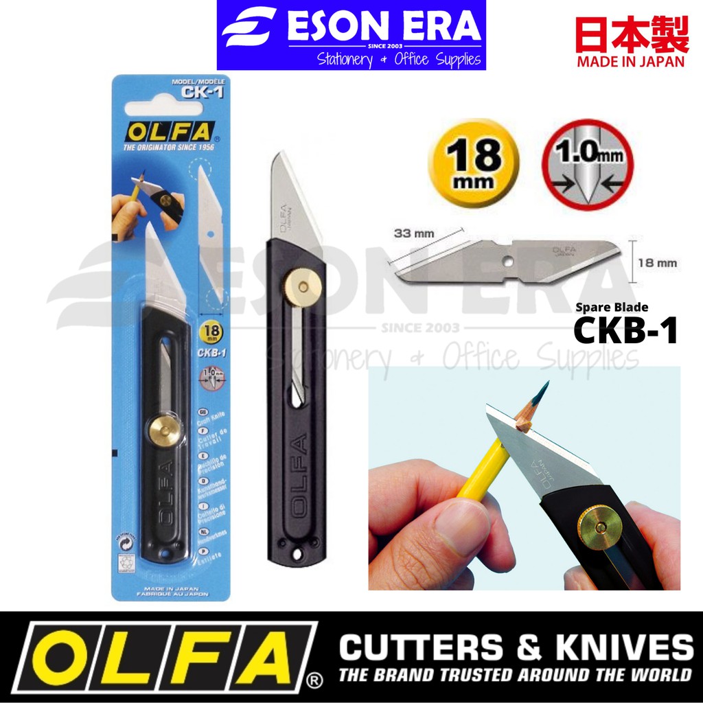 Olfa CK-1 Craft Knife Made in Japan Cutter Pisau (Blades Olfa CKB-1) | Shopee Malaysia