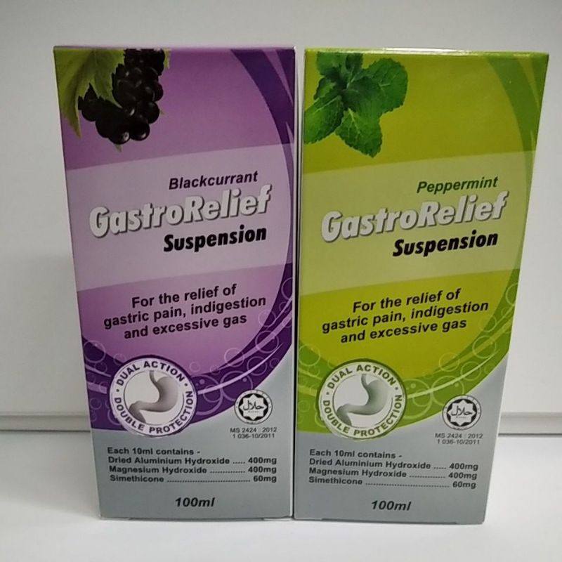 GastroRelief Suspension 100mL (Blackcurrant / Peppermint) | Shopee Malaysia