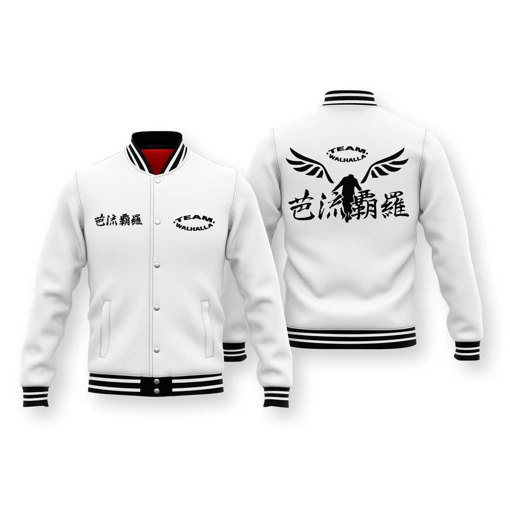 VARSITY BOMBER JACKET VALHALLA TOKYO REVENGERS GANG VALHALLA UNIFORM ...