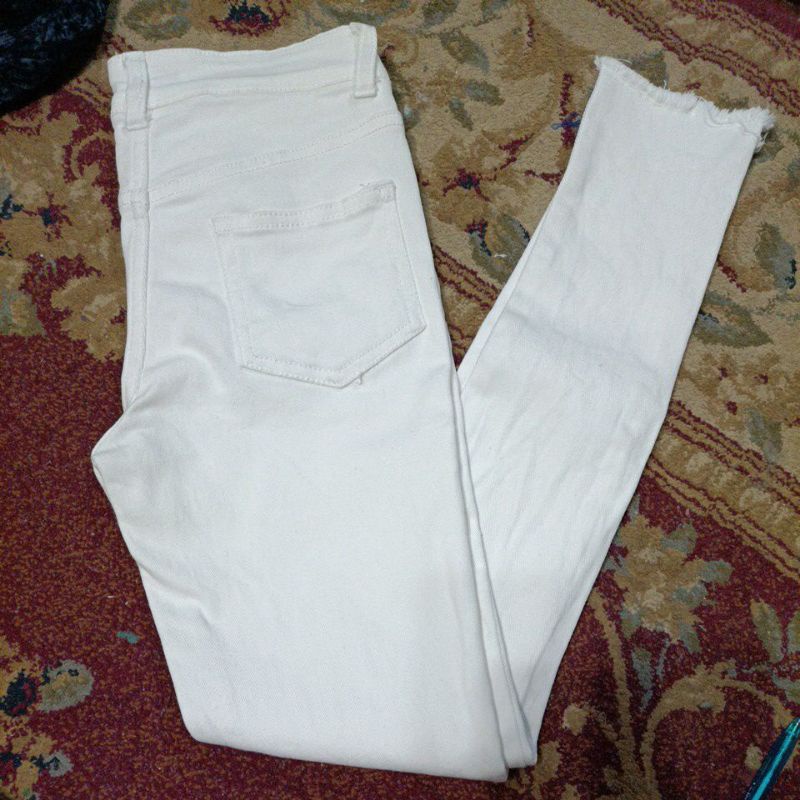 jeans putih (bundle) | Shopee Malaysia