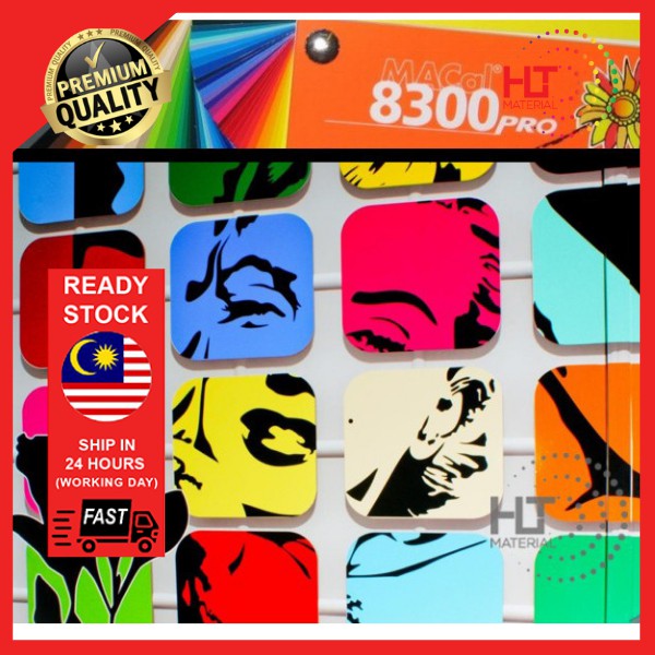 Gloss Series 1 - MACTAC 8300 PRO COLOUR STICKER 4FT(WIDTH) X 1FT(LENGTH ...