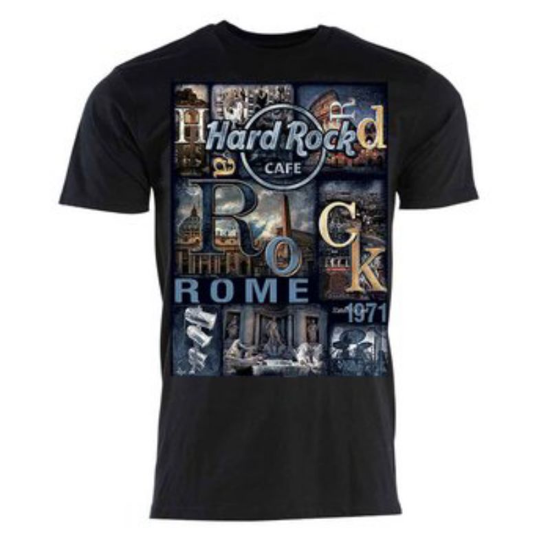 Tshirt Hard Rock Men's Collage City Tee | Shopee Malaysia