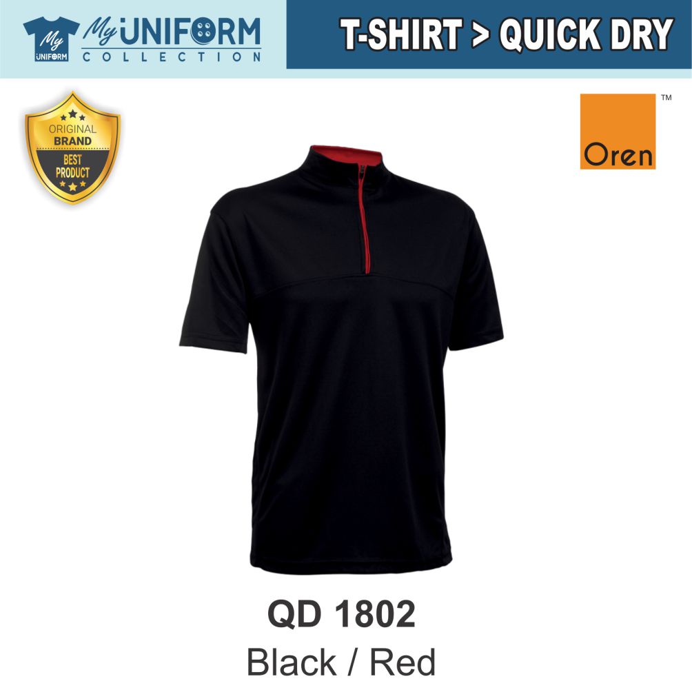 [Original Brand] Oren Sport QD18 Unisex Cool Fit Quick Dry Mock Neck ...