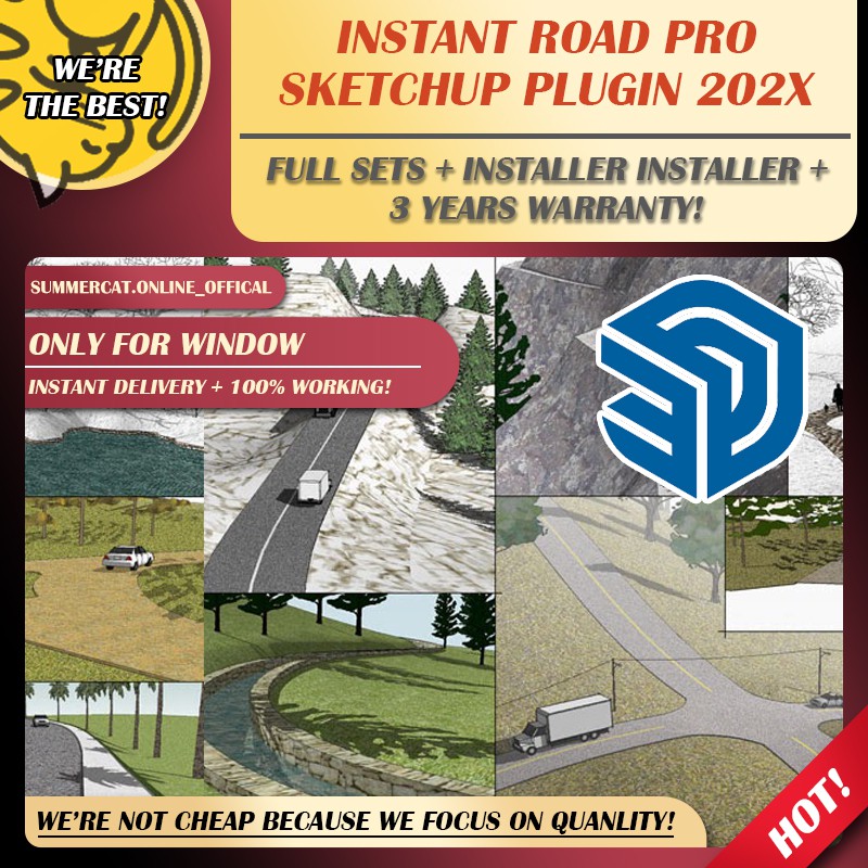 InstantRoadPro Sketchup Plugin 2014-2016 (chinese version plugin with ...