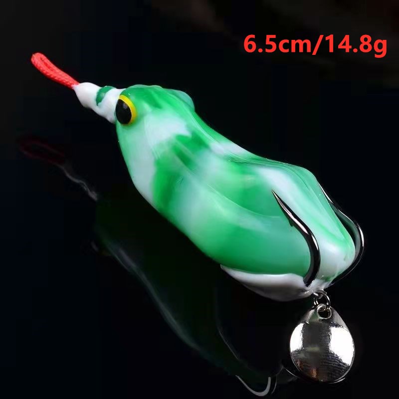 Umpan Katak 6.5cm/14.8g Fishing Frog Lure Bait with Blood Trough Hook ...