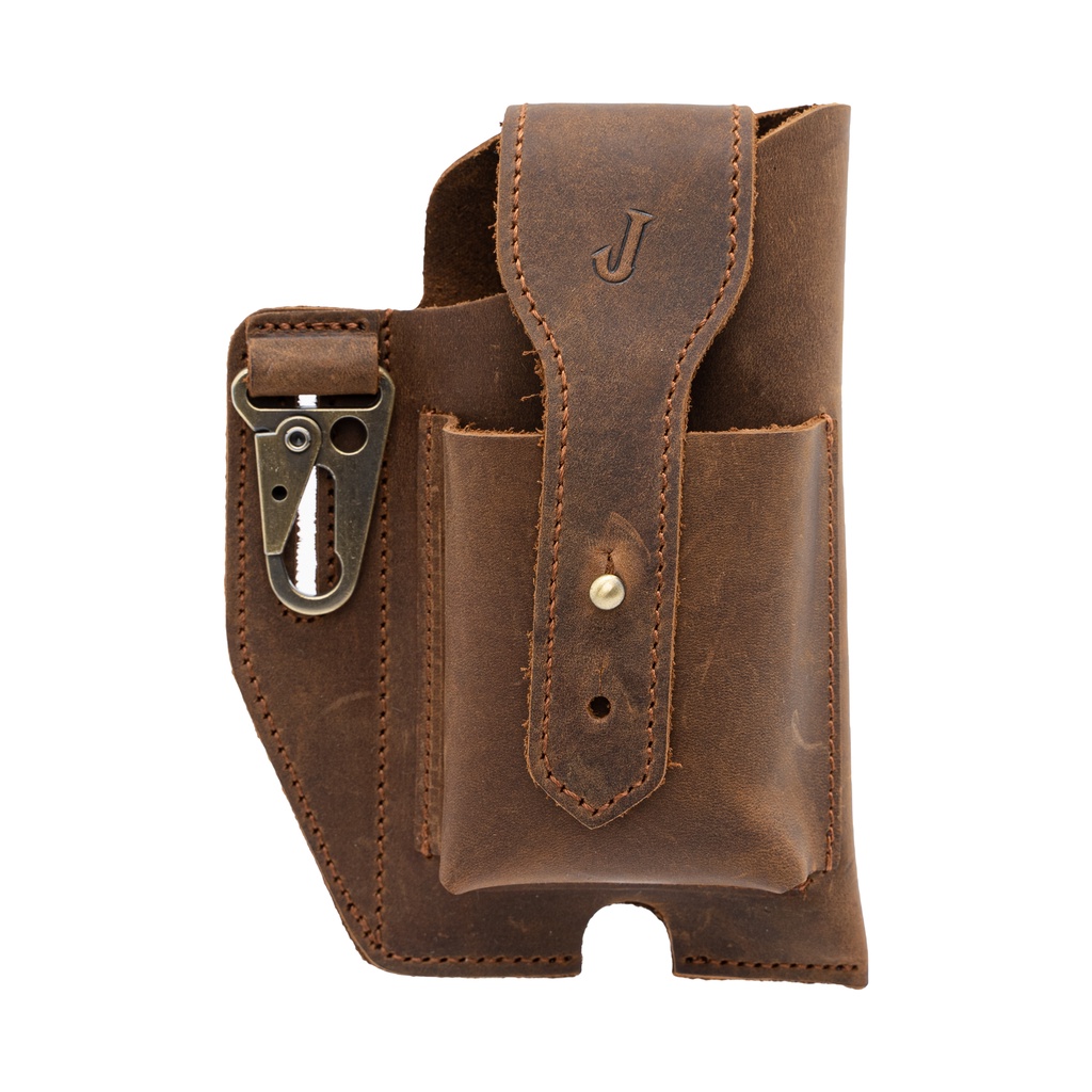 Jack Studio Vintage Style Full Leather Belt Waist Pack Messenger Bag ...