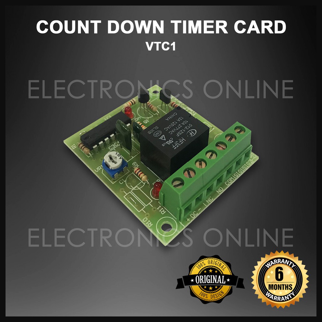 Count Down Timer Card DC12V DC24V Cikachi Timer Delay Timer Automation ...