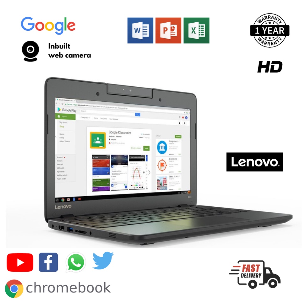 Lenovo laptop with play store. Supports all android softwares. Suitable ...
