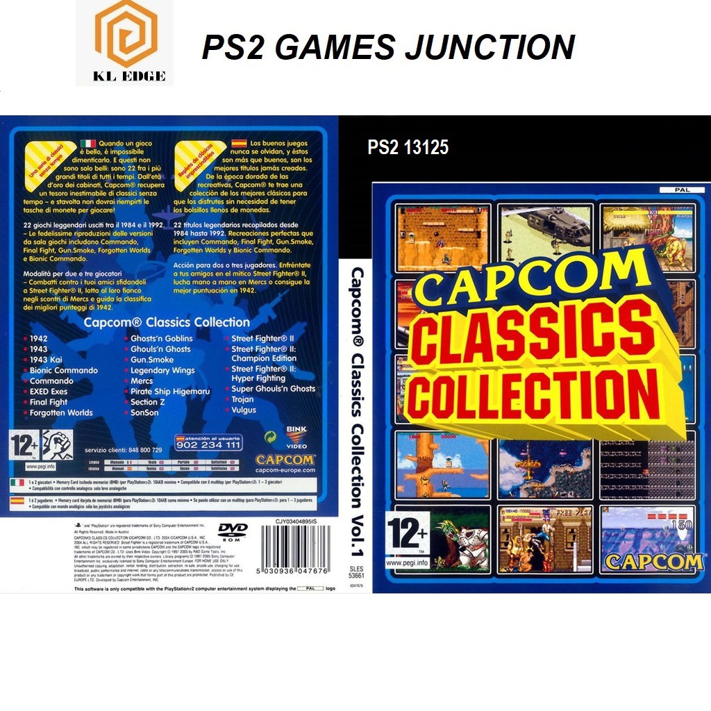 🔥PS2 CD DVD Games🔥 Capcom Classics Collection Vol 1 (Dvd Games ...