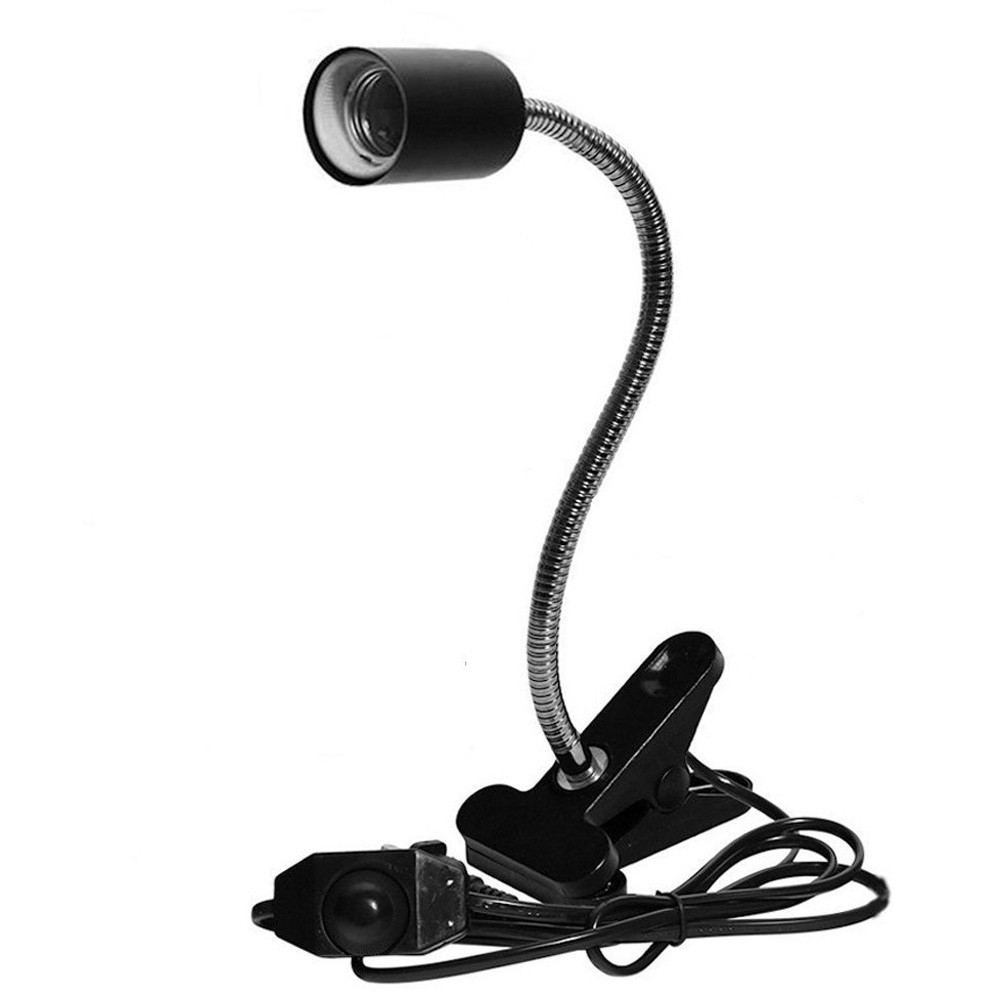 Reptile Turtle UVA UVB Lighting Holder E27 Clip-on Aquarium Lizard Lamp ...