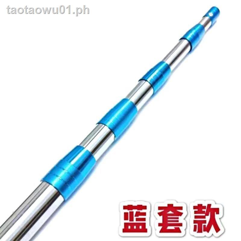 Double-lock net pole stainless steel telescopic positioning high ...