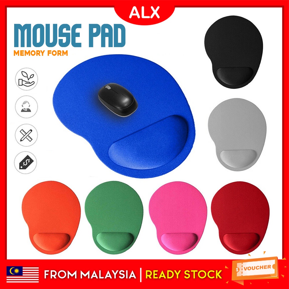 ALX Mouse Pad Wrist Rest Support Ergonomic Soft Comfort Protection ...