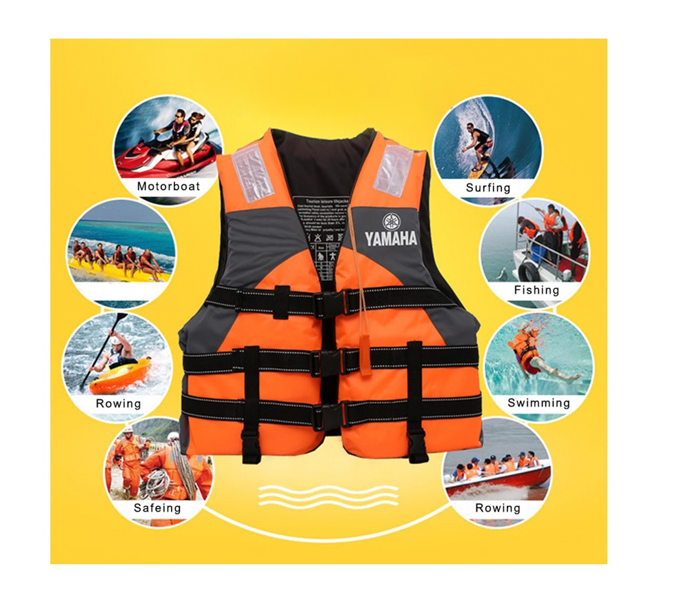 Yamaha Life Vest Jacket Kids & Adults Marine Safety Outdoor Water Sport ...