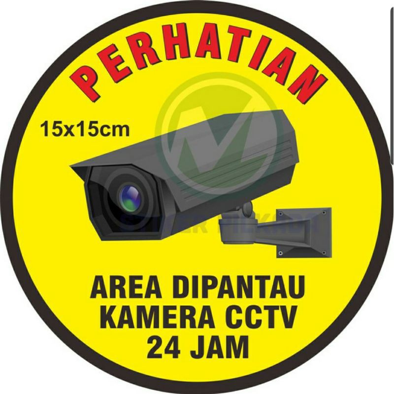 Round CCTV VINYL Sticker | Shopee Malaysia
