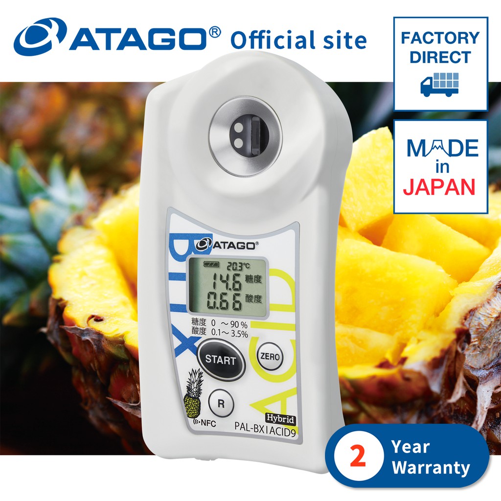 ATAGO Pocket Brix-Acidity Meter (Pineapple) PAL-BX|ACID9 Master Kit ...