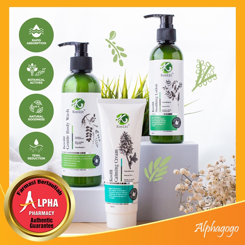 Koolit Sensitive Skin (GENTLE BODY WASH 300ml / SOOTHING LOTION 200ml ...