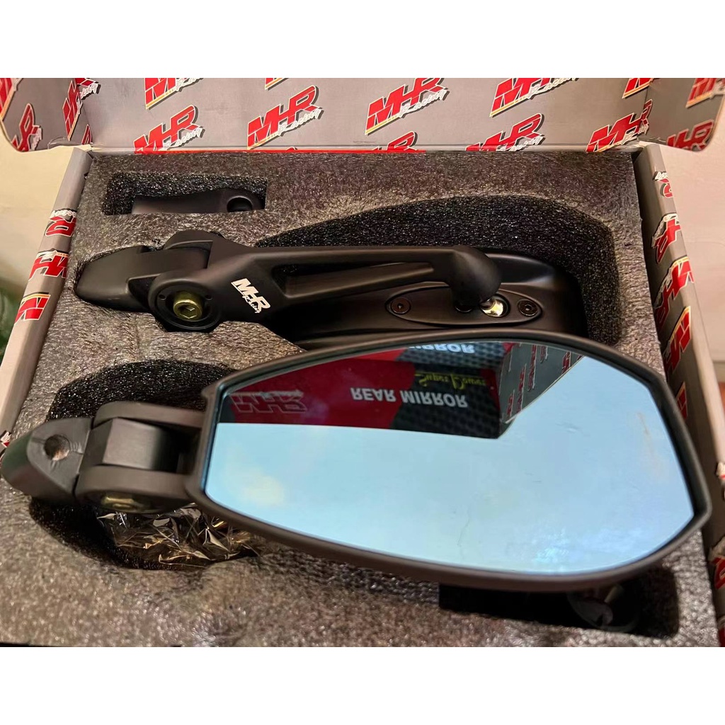 Motorcycle Side Mirror Adjustable Blue Lens Universal Made IN | Shopee ...