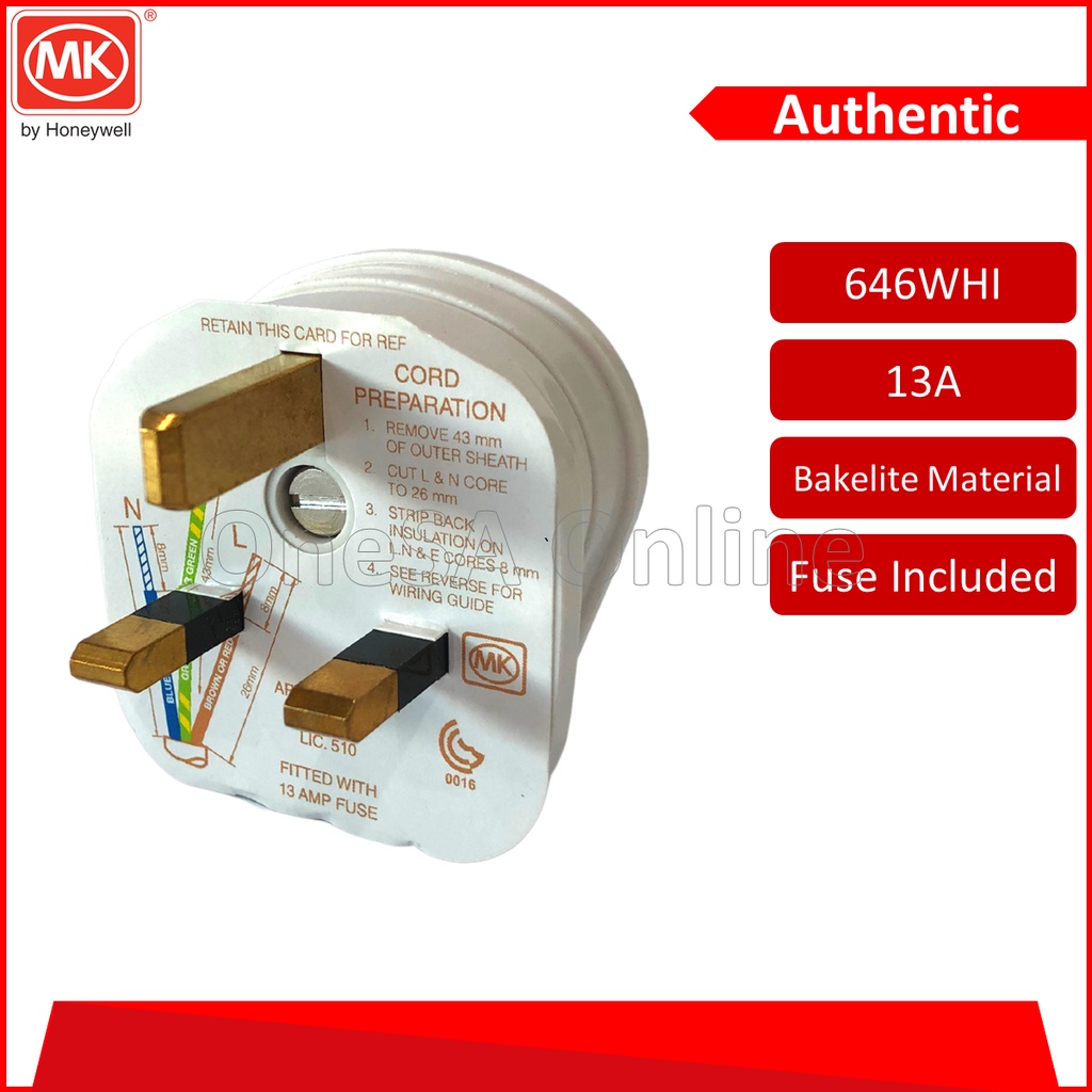 MK 13A HEAVY DUTY PLUG TOP(646WHI) | Shopee Malaysia