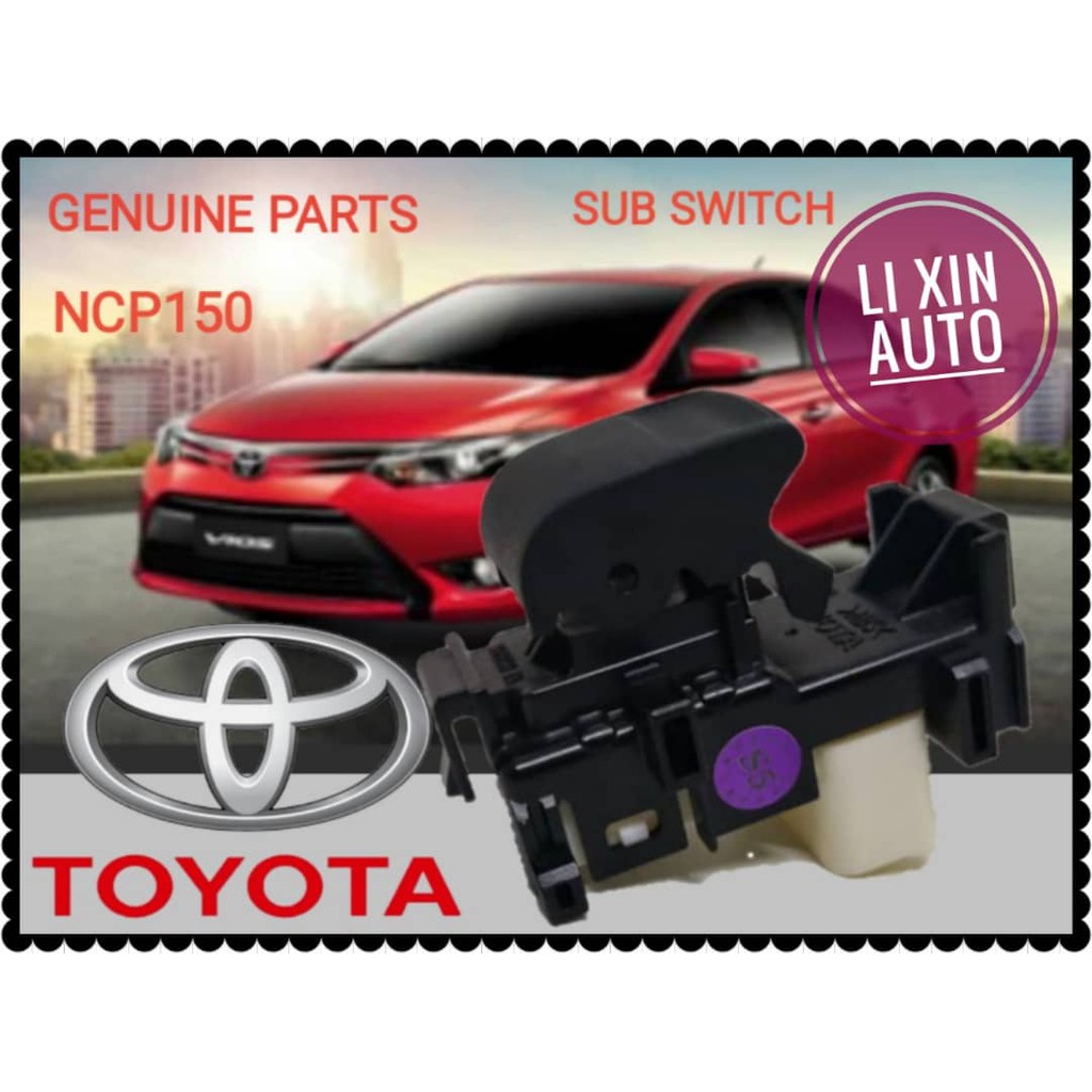 TOYOTA VIOS NCP150 2013-2017 POWER WINDOW SUB SWITCH ORIGINAL GENUINE ...