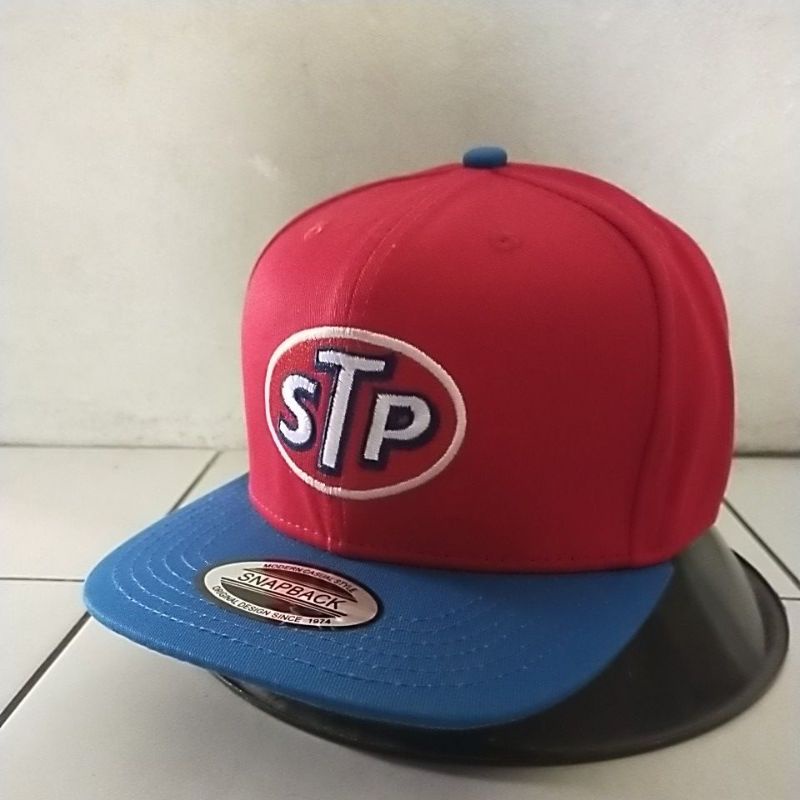 READY STOCK! STP LUBRICANTS SNAPBACK HAT CAP RED BLUE | Shopee Malaysia