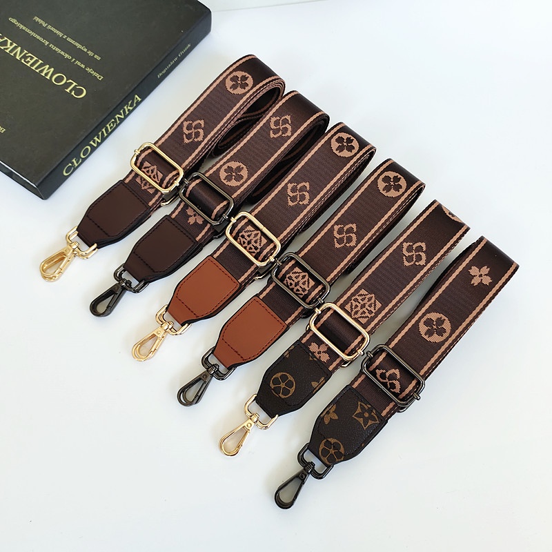 Bag Strap 3.8cm Wide Shoulder Strap Multiple Styles Old Flower Diagonal ...