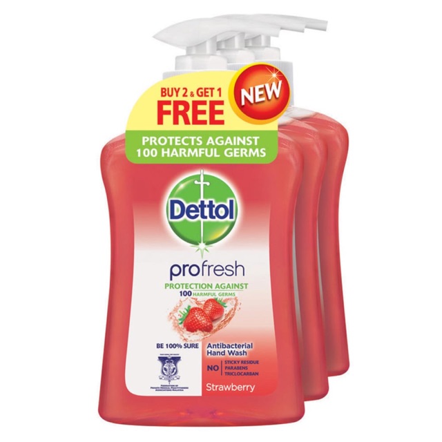 Dettol Profresh ‼️Exp 11/21 ‼️Strawberry Antibacterial Liquid Handwash ...